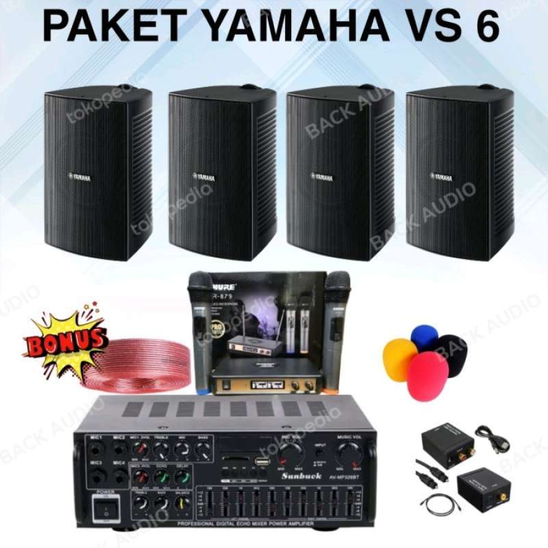 Jual Paket Sound System Audio Indoor Dan Outdoor Paket 4 Speaker Yamaha ...