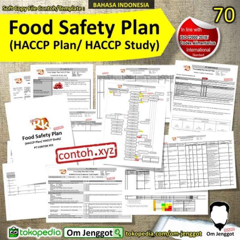 Promo [Softcopy] Contoh Food Safety Plan (Haccp Plan/ Haccp Study ...
