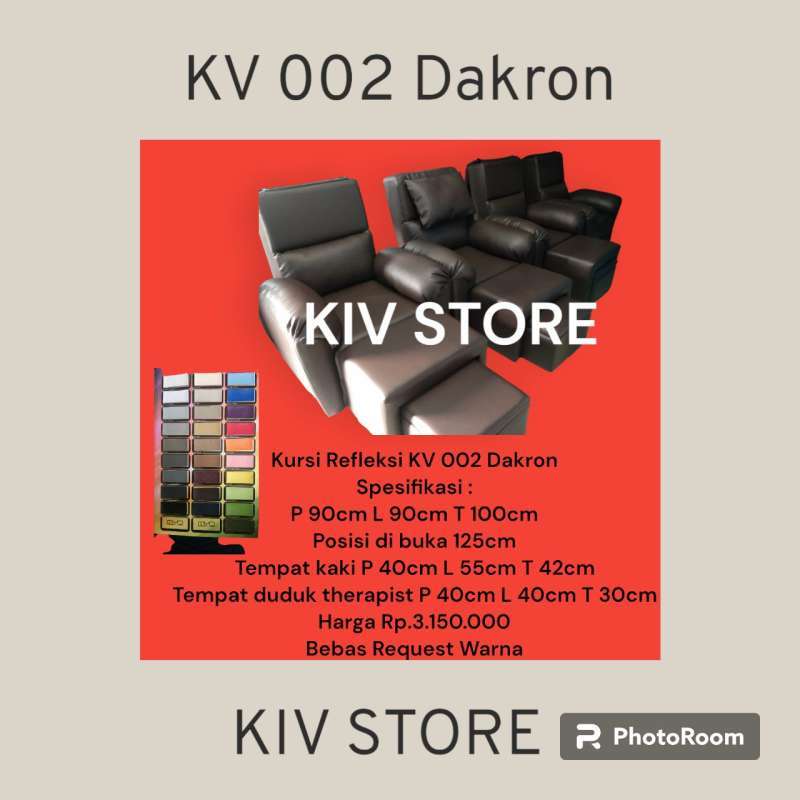 Jual Produksi Kursi Refleksi Atau Sofa Pijat Harga Terjangkau - Kv 002 Dakron Di Seller Kiv ...