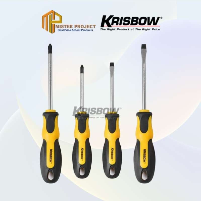 Promo Obeng Krisbow Screwdriver Set 4pcs Lrsst4 Diskon 23% Di Seller ...