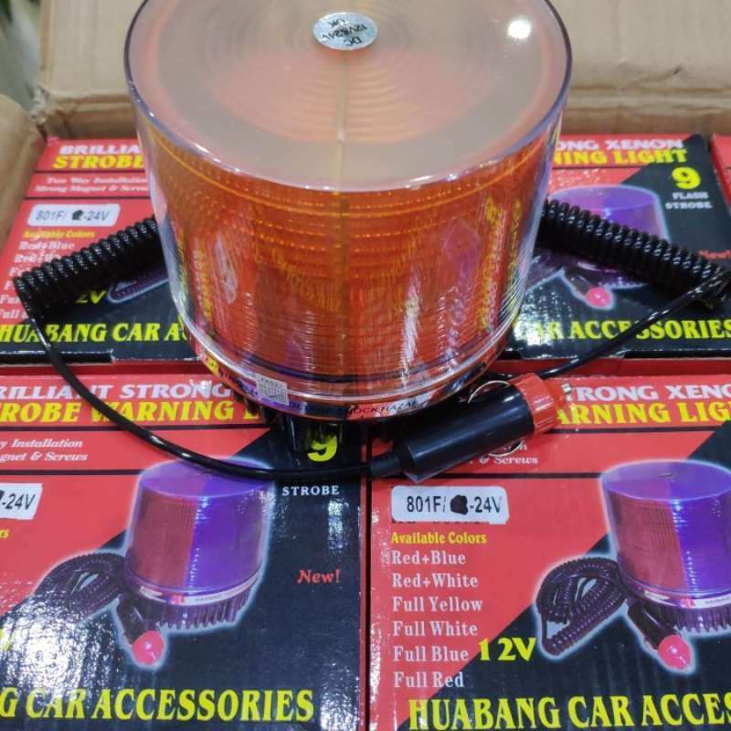 Promo Lampu Strobo Led Rotator Warning Light 24volt Dc Kuning Magnet ...