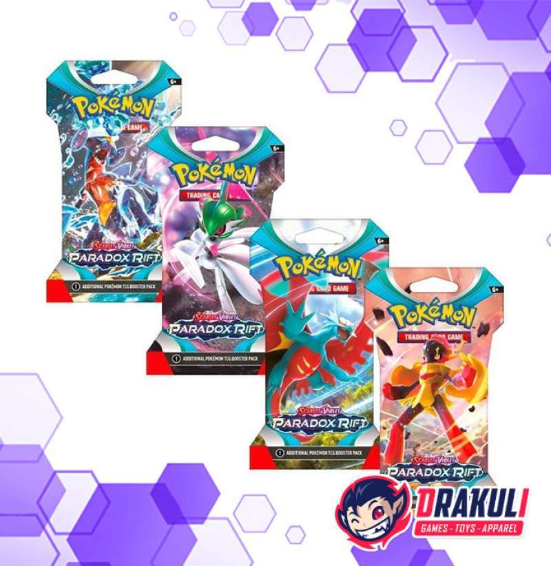 Jual TCG Pokemon Scarlet & Violet Paradox Rift SV4 Sleeved Booster Pack ...