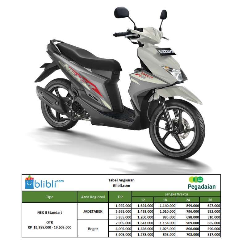 Jual Pegadaian - [dp] Suzuki Nex Ii Standart Sepeda Motor [otr ...