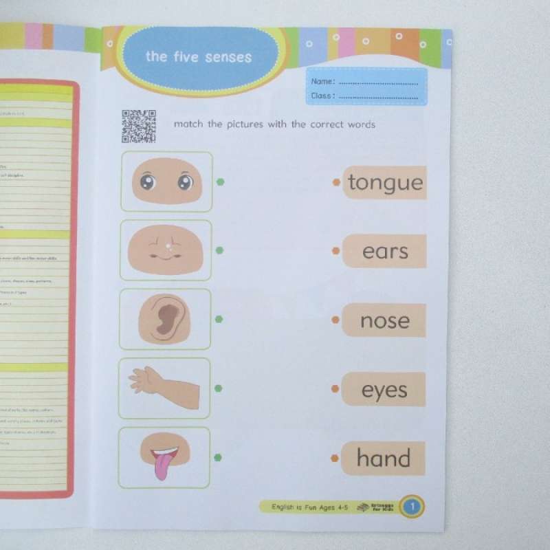 Promo Lembar Kerja Habis Pakai English is Fun Worksheet 4 5 6 thn PAUD ...