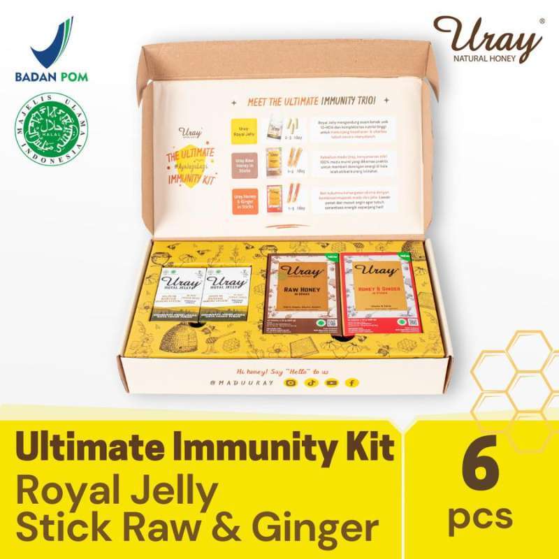 Jual The Ultimate Immunity Kit - Royal Jelly - Stick Raw & Ginger Di Seller Madu Uray - Kapuk ...