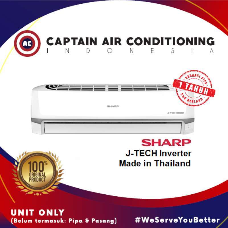 Jual SHARP AC Split AHX6ZY / AH-X6ZY 1/2 PK J-Tech Inverter di Seller CAPTAIN AIR CONDITIONING ...