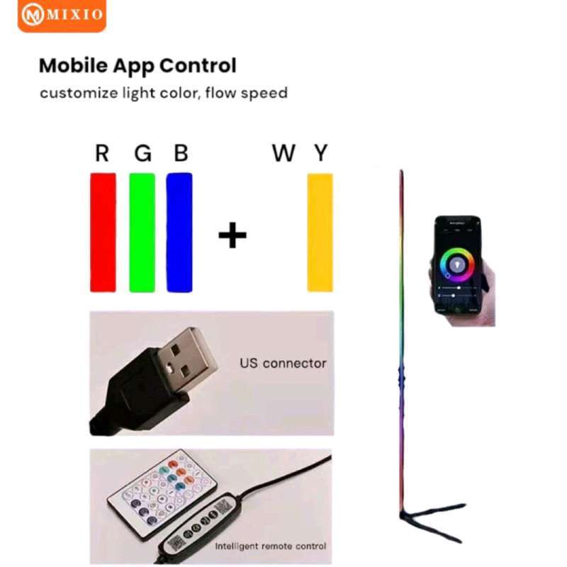Jual MIXIO RGB Changing Standing Floor Lamp by Remote Controller and ...