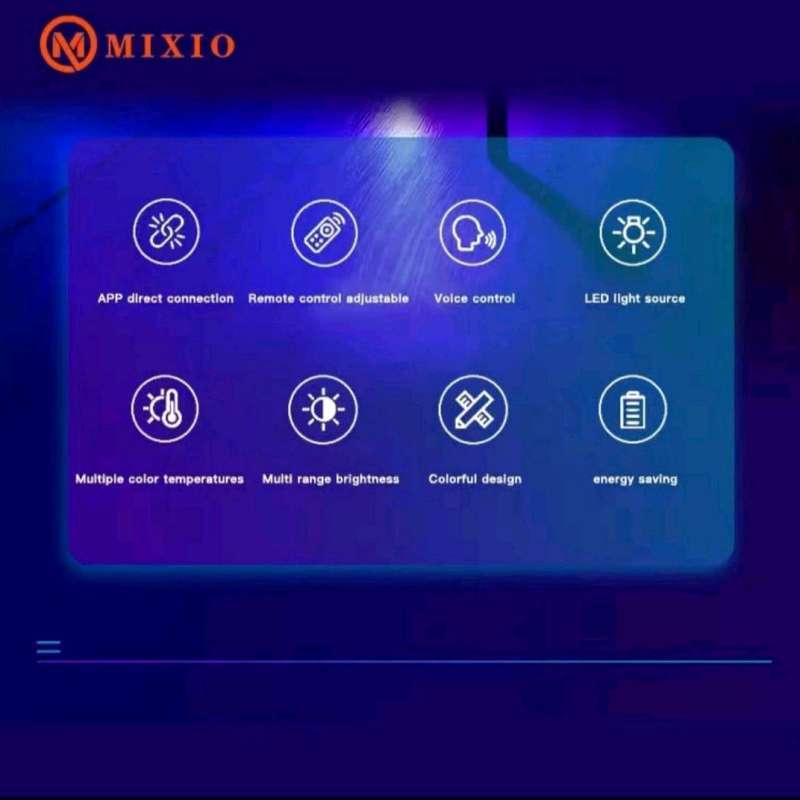 Jual MIXIO RGB Changing Standing Floor Lamp by Remote Controller and ...