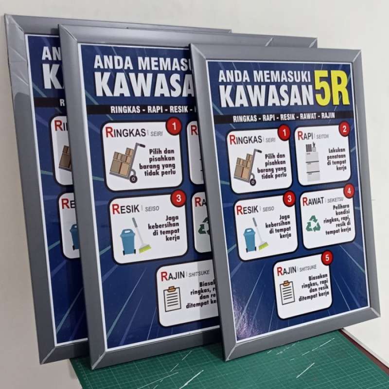 Promo Poster Safety K3 5r / 5s + Frame Ukuran A3 Diskon 35% Di Seller ...