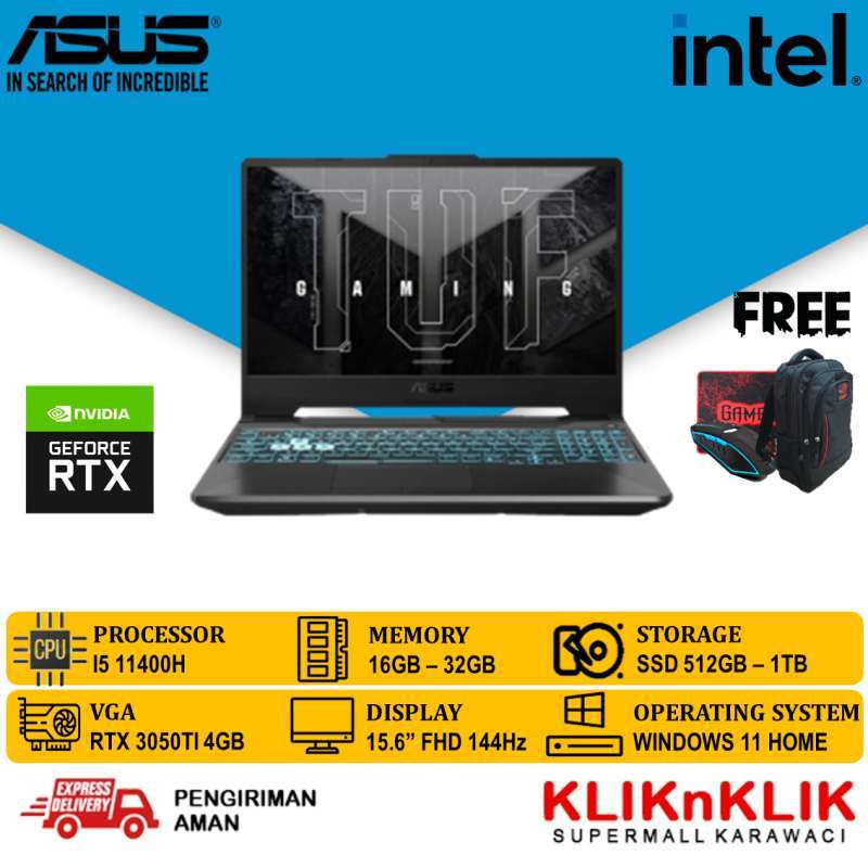 Jual Asus Tuf Gaming F Fx Heb Rtx Ti I H Ram Gb Ssd Tb Hz Windows Di