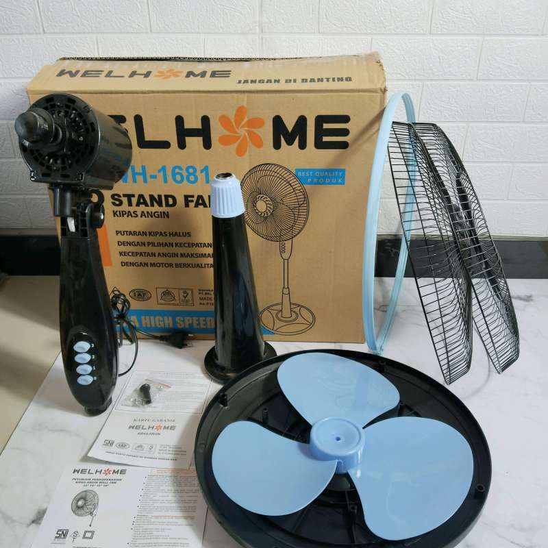 Jual Kipas Angin Stand Fan Welhome Wh-1681 Di Seller Kitchen Hardware ...