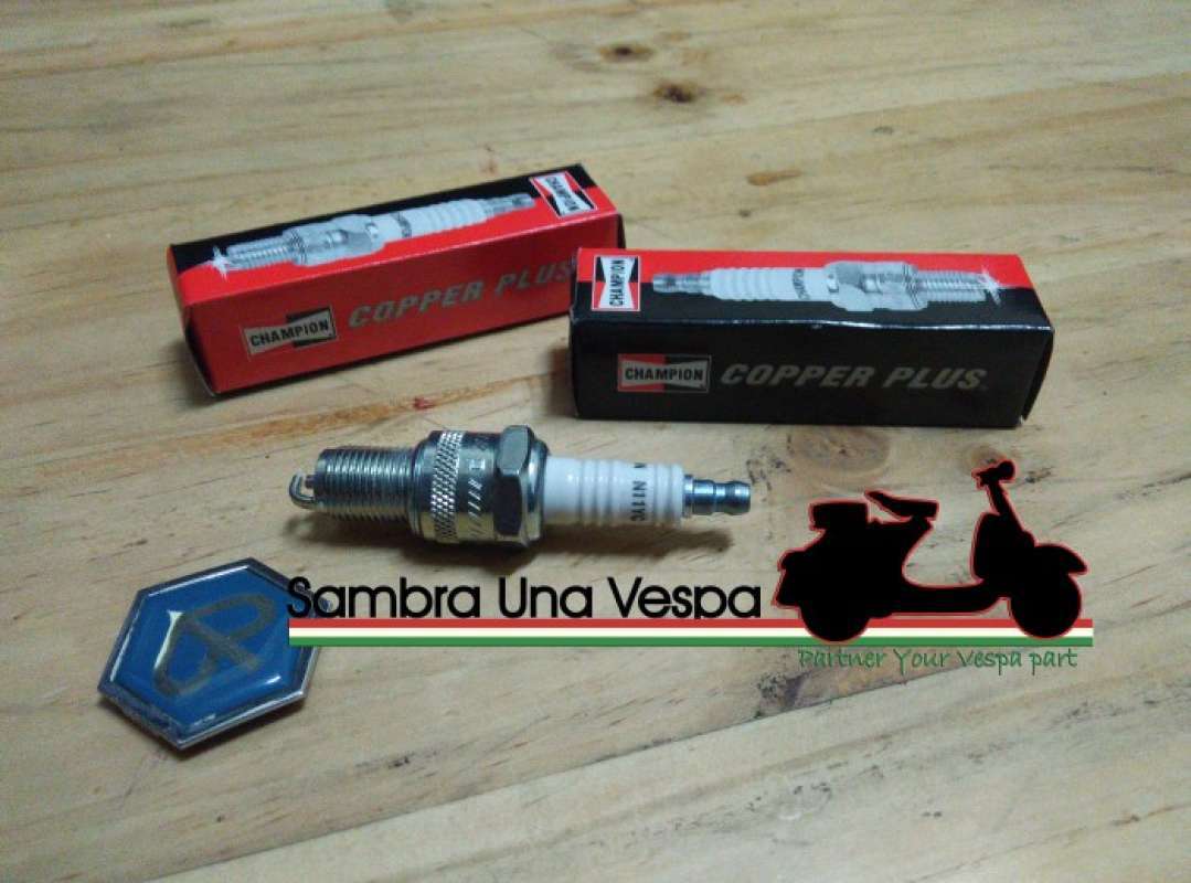Jual Busi Vespa Drat Panjang Vespa PXE Excel Spartan Oli Pisah CHAMPION ...