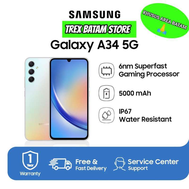 Jual SAMSUNG GALAXY A34 5G SUPERFAST GAMING PROSESOR GARANSI RESMI ...