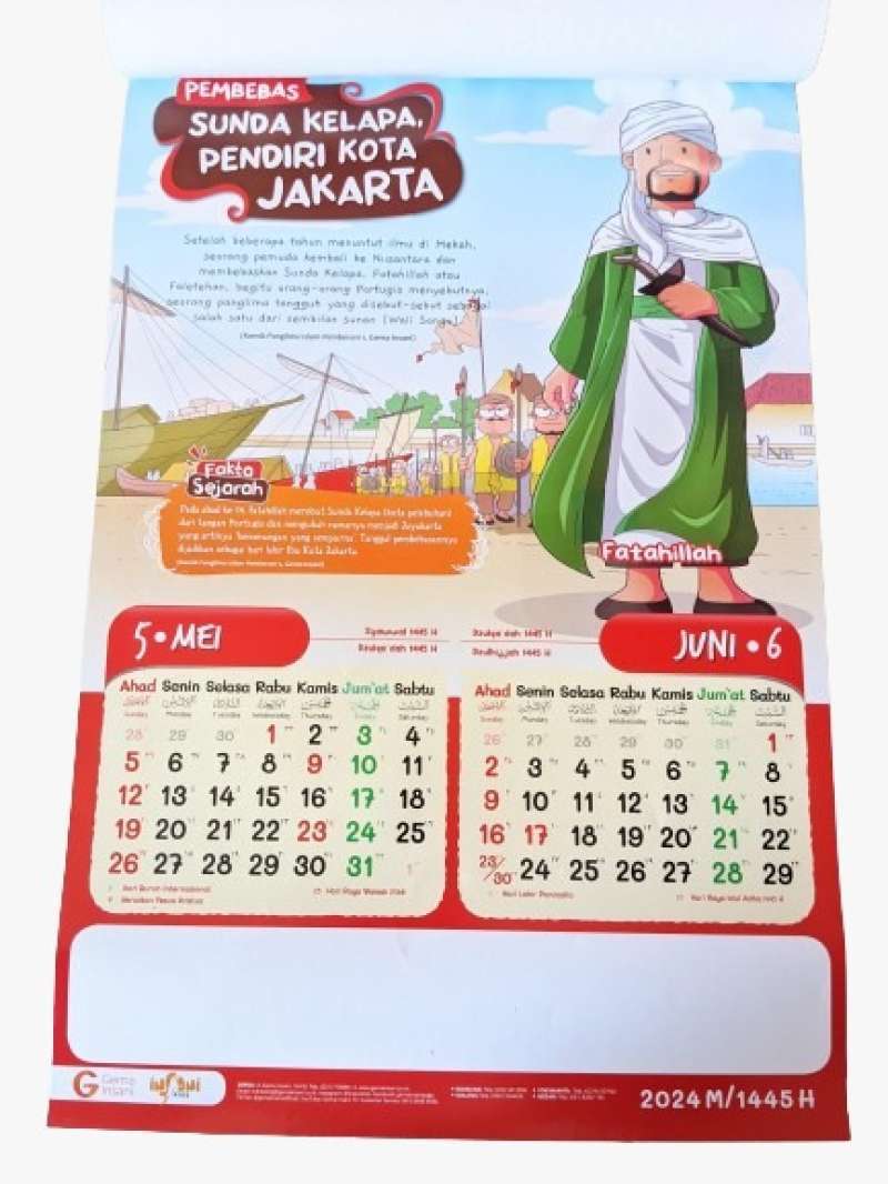 Jual KALENDER DINDING ANAK MUSLIM 2024 di Seller Mitra Media Grosir ...