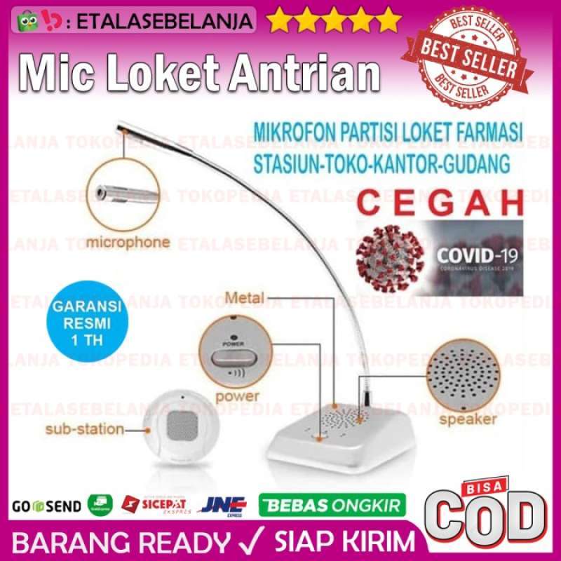 Promo Mikrofon Mic Partisi Loket Tiket Antrian - Promick My-e360 Diskon ...