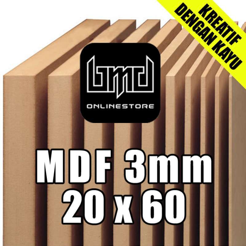 Jual Papan Kayu Mdf 3mm Ukuran (20x60)cm Di Seller Bmd Online Store ...