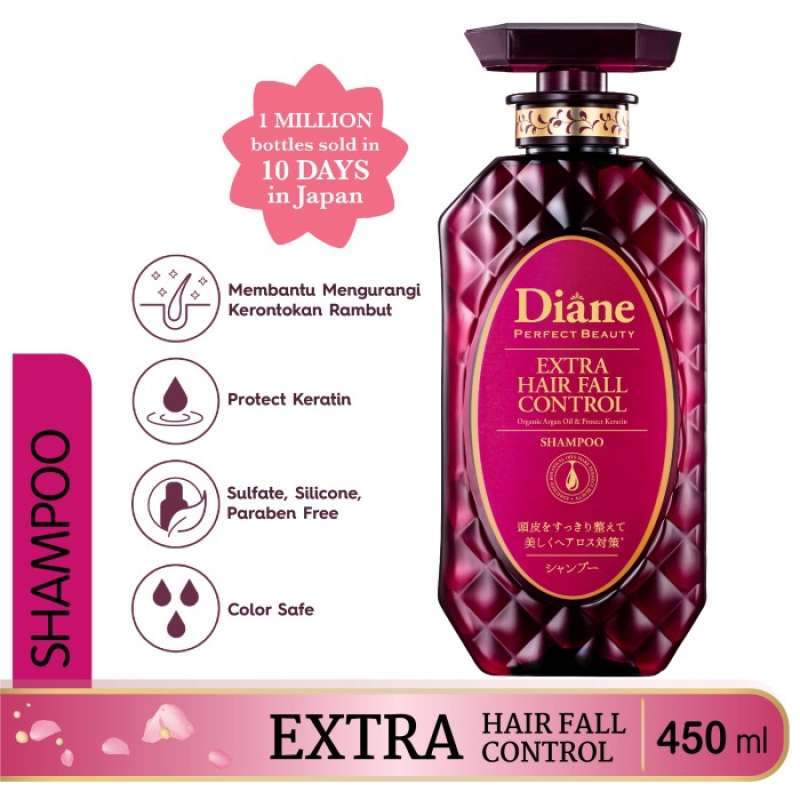 Promo Diane Extra Hair Fall Control Shampoo 450 Ml (made In Japan ...