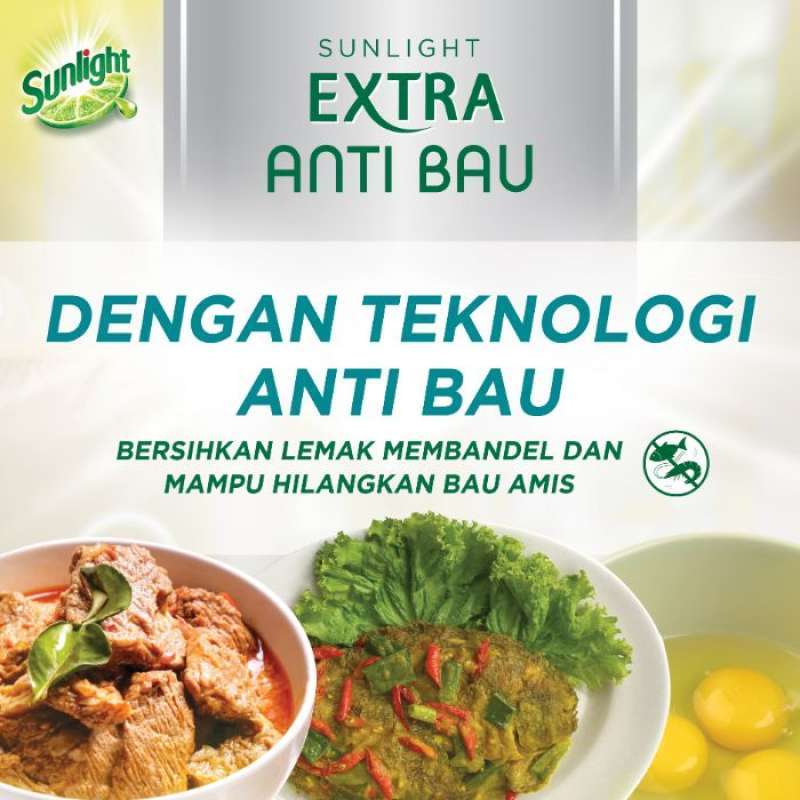 Promo Sunlight Sabun Cuci Piring Anti Bau [650 mL/ Refill] Isi 2 Pcs ...