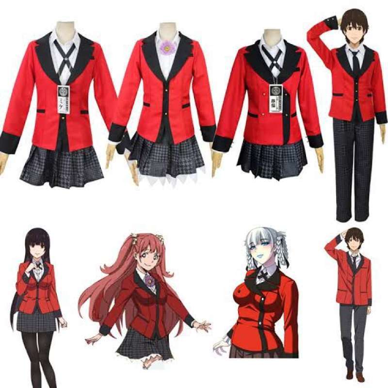 Jual Costume Cosplay Kakegurui All Character Fullset+wig+acc Wotaku ...
