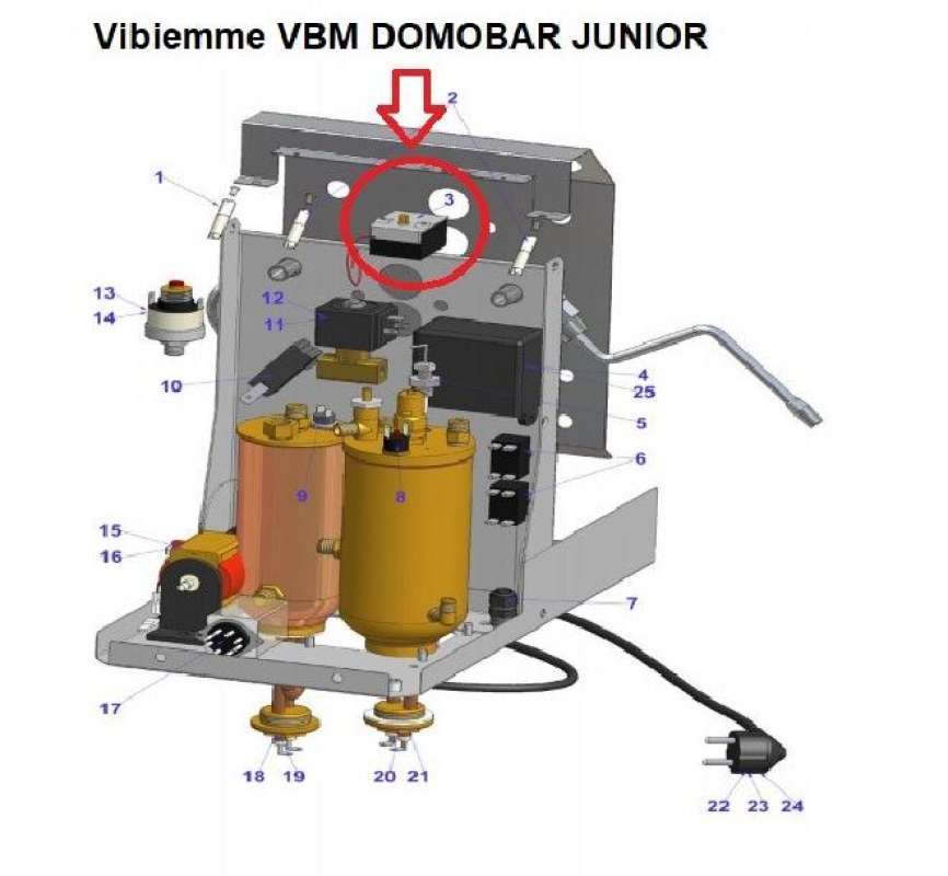 Jual Original Vibiemme Vbm Domobar Junior Thermostat Tr/86 Di Seller ...