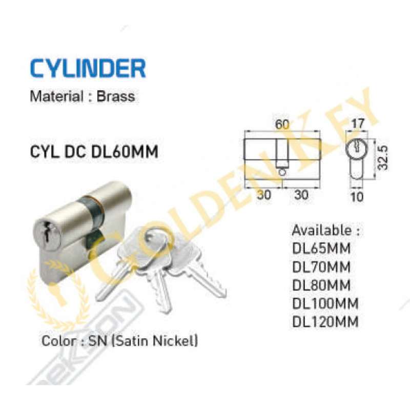 Promo Kunci Silinder Pintu 80MM Cylinder Dekkson CYL DC DL 80 MM SN Diskon 23% di Seller Gamora ...