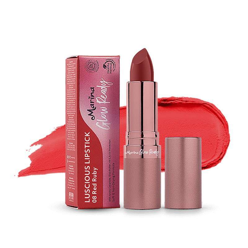 Jual Marina Glow Ready Luscious Lipstick 08 Red Ruby Di Seller Intan Kosmetik Sidorejo Hilir