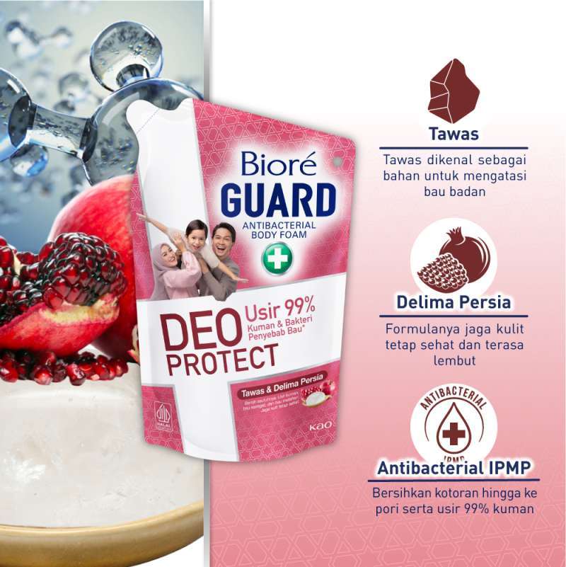 Promo Biore Guard Body Deo Protect Tawas & Delima Persia Foam ...