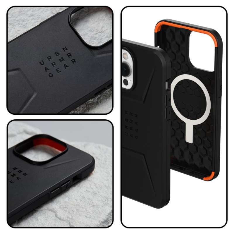 Promo Case iPhone 14 Pro Max Plus Uag Civilian MagSafe Armor Matte ...
