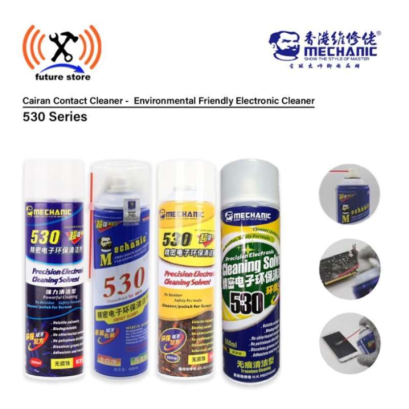 Jual Mechanic 530 550ml Cairan contact cleaner pembersih kaca lcd dan ...