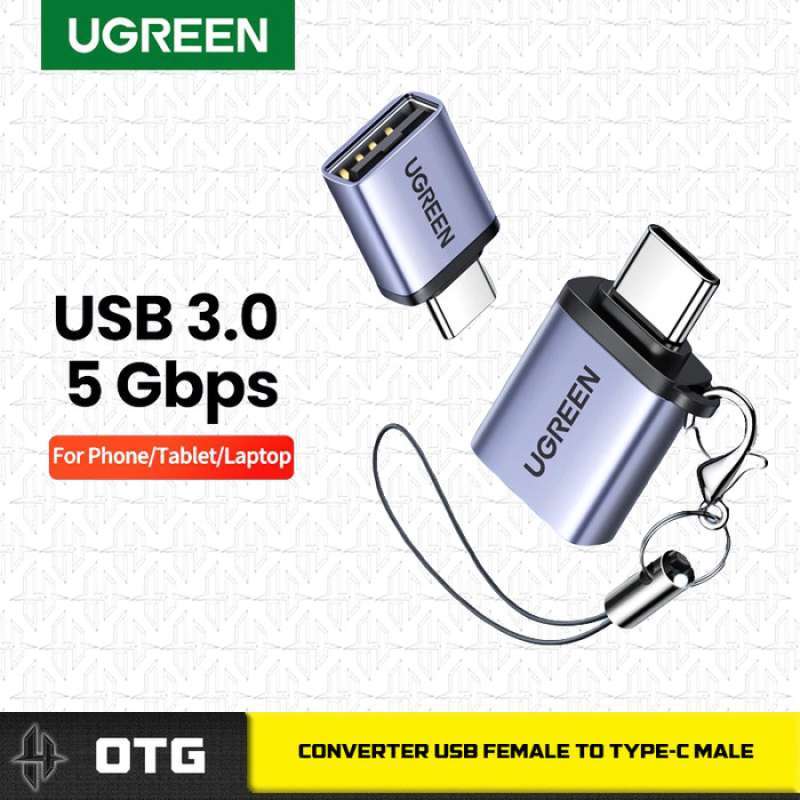 Promo UGREEN OTG CONVERTER USB FEMALE TO USB TYPE C MALE ADAPTER NAKULASTORE Diskon