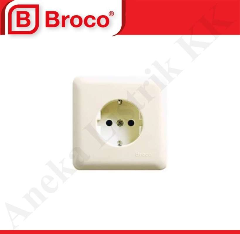 Jual BROCO STOPKONTAK NEW GEE LOBANG 1 INBOW DALAM TEMBOK STOP KONTAK ...