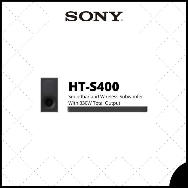 Promo Sony HT-S400 Soundbar 2.1ch with Powerful Wireless Subwoofer ...