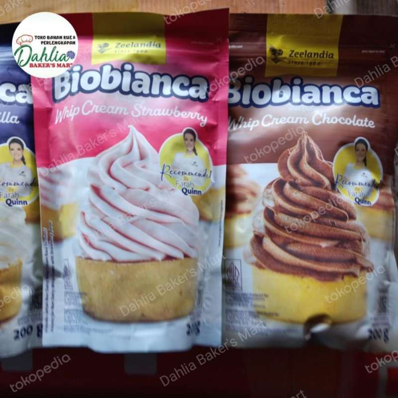 Promo Biobianca Chocolate Zeelandia Whip Cream Bubuk Kemasan 200 Gram ...
