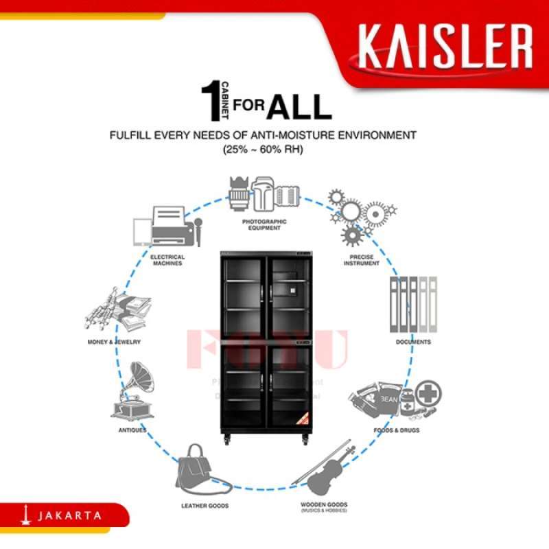 Promo Dry Box Cabinet Lemari Kering Simpan Kamera 50 Liter Kaisler AC ...