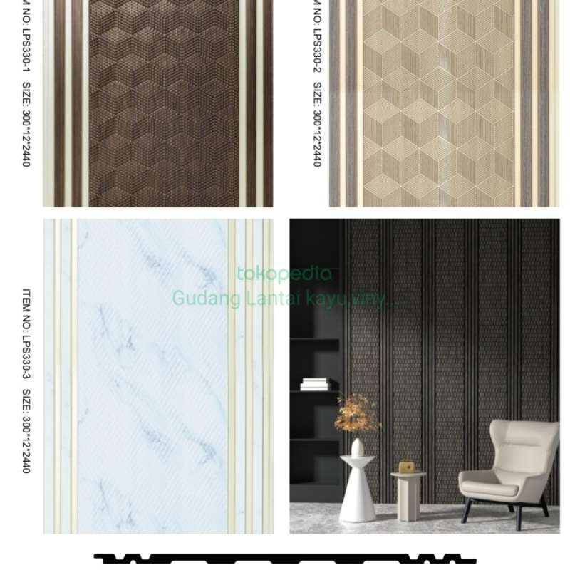 Promo Baru Wallpanel Laiv / Wide Series / Wpc Panel Dinding - LPS 330-3 ...
