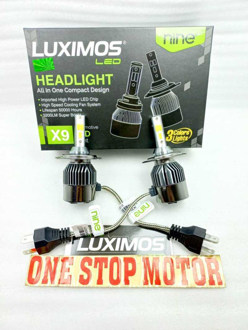 Promo LAMPU LED MOBIL 3 WARNA X9 LUMINOS NINE ECO9 ORIGINAL H4 HILO ...