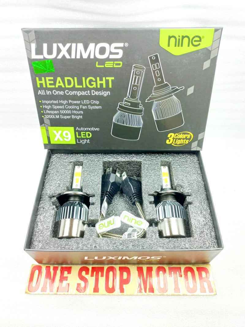 Promo LAMPU LED MOBIL 3 WARNA X9 LUMINOS NINE ECO9 ORIGINAL H4 HILO ...