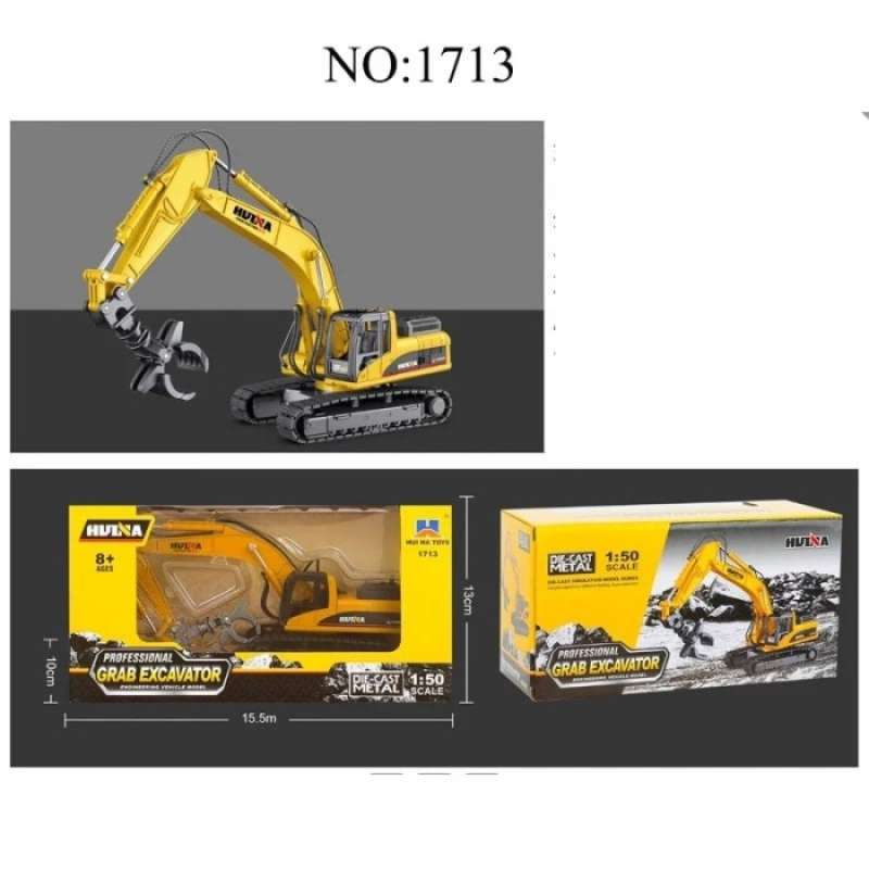 Promo DIECAST EXCAVATOR EKSKAVATOR HUINA 1811 1810 1721 1722 1723 1710 ...
