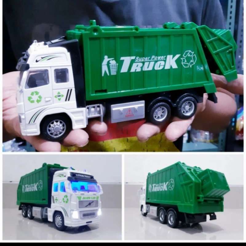 Promo Diecast Truk Sampah Modern - Mainan Miniatur Truck Angkut Mobil ...