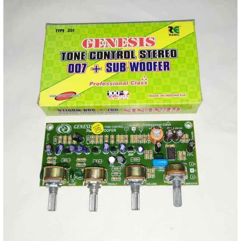 Promo KIT TONE CONTROL STEREO GENESIS 007 PLUS SUBWOOFER RANIC-RE.137/ ...