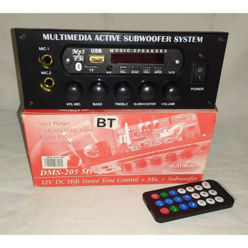 Promo KIT TONE CONTROL STEREO PLUS MP3 PLAYER BT & SUBWOOFER DC 12V DMS ...