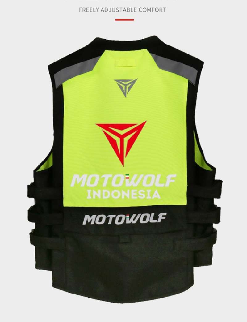 Promo Rompi Motor Safety Motowolf Multifungsi Double Furing 0504 ...