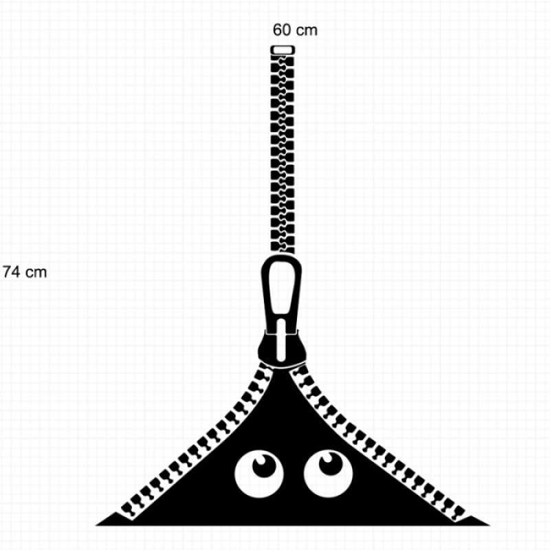 Promo Sale Wall Stiker Tembok Resleting Kafe Kamar Cutting Sticker ...