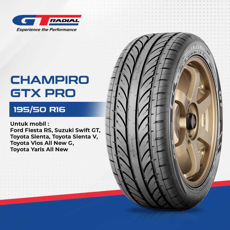 Promo BAN MOBIL GT RADIAL CHAMPIRO GTX PRO 195/50 R16 Diskon 20% di Seller Speedwork Autocare ...