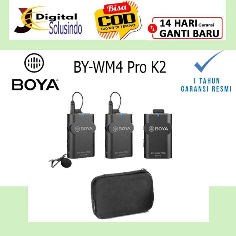 Promo BOYA BY-WM4 PRO K2 WIRELESS MIC MICROPHONE FOR CAMERA & SMARTPHONE - Diskon 50% di Seller ...