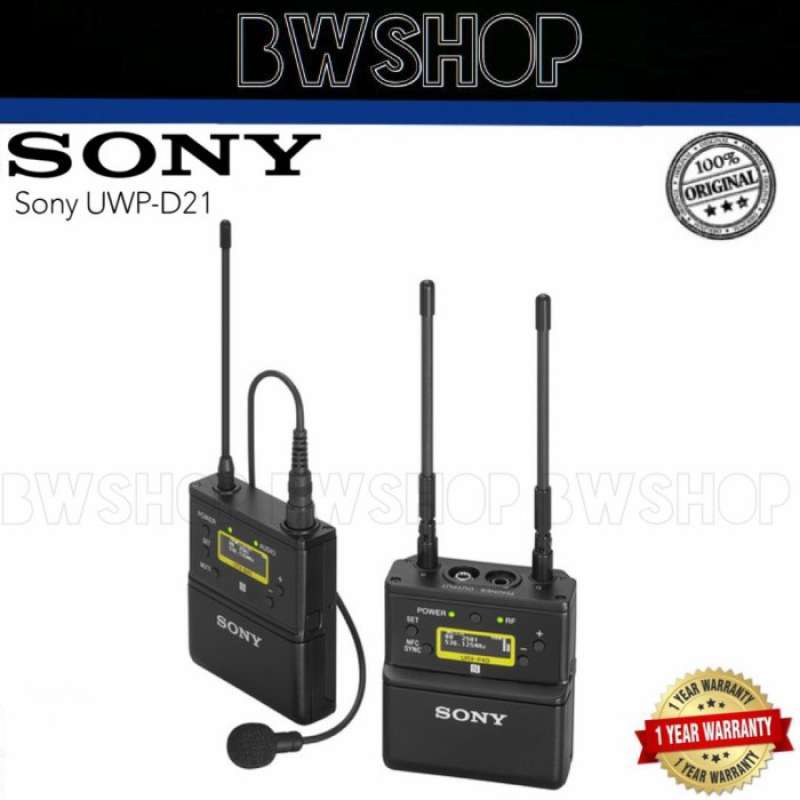Promo SONY UWP-D21 CAMERA-MOUNT WIRELESS OMNI LAVALIER MICROPHONE SYSTEM - Diskon 50% di Seller ...
