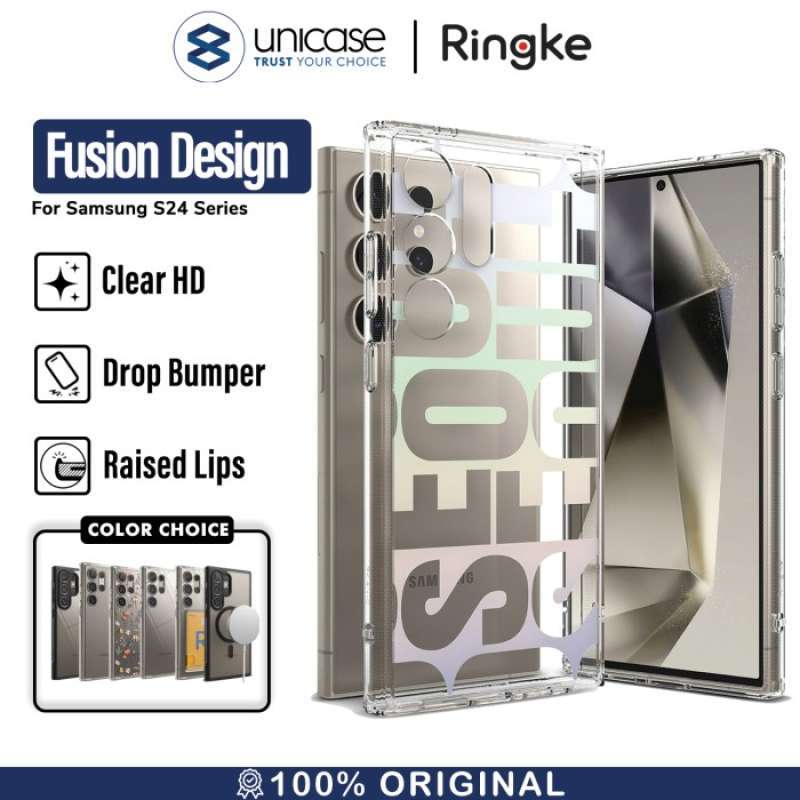 Promo Case Galaxy S24 Ultra Plus Ringke Fusion Cover Hybrid Casing