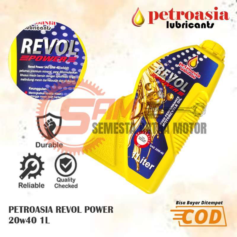 Jual Oli Petroasia Revol Power 20w40 1L SNI ISO 1000ml Motor Tiger GL ...