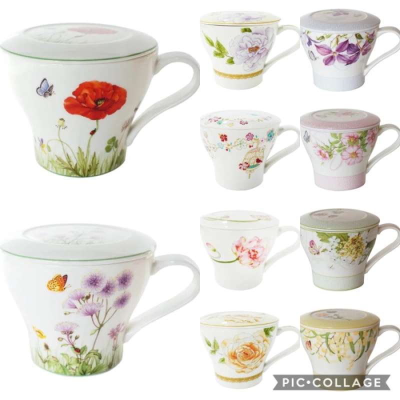 Promo Saint James Mug Set French Rose Chloe Blade Violet Poppy Birdcage ...