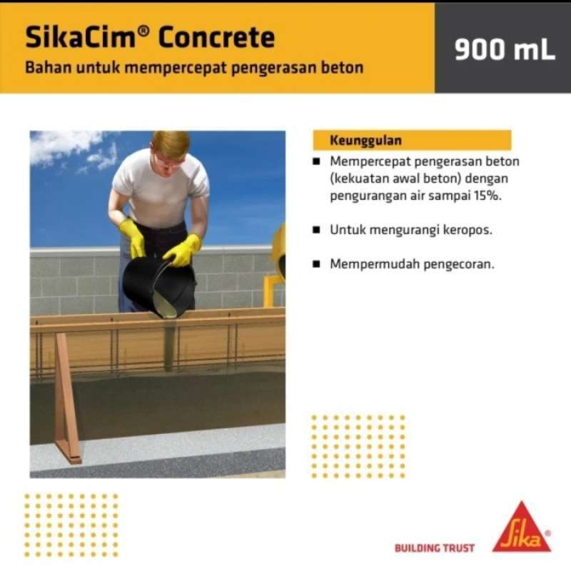 Jual Sikacim Concrete Additive Obat Cor Beton Cepat Keras Cairan 900ml Di Seller Olebu Shop ...